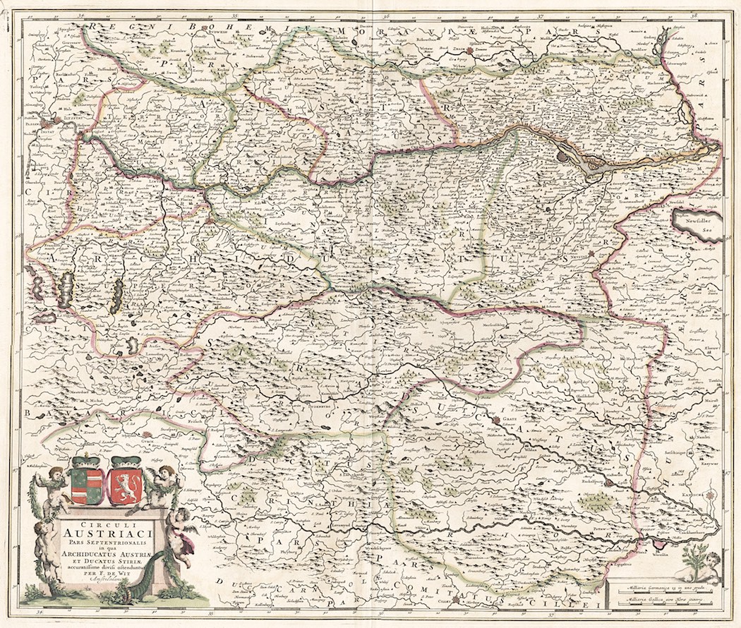 Austriaci Sempen, F. de Wit, kolor. mědiryt (1700) | Aukro